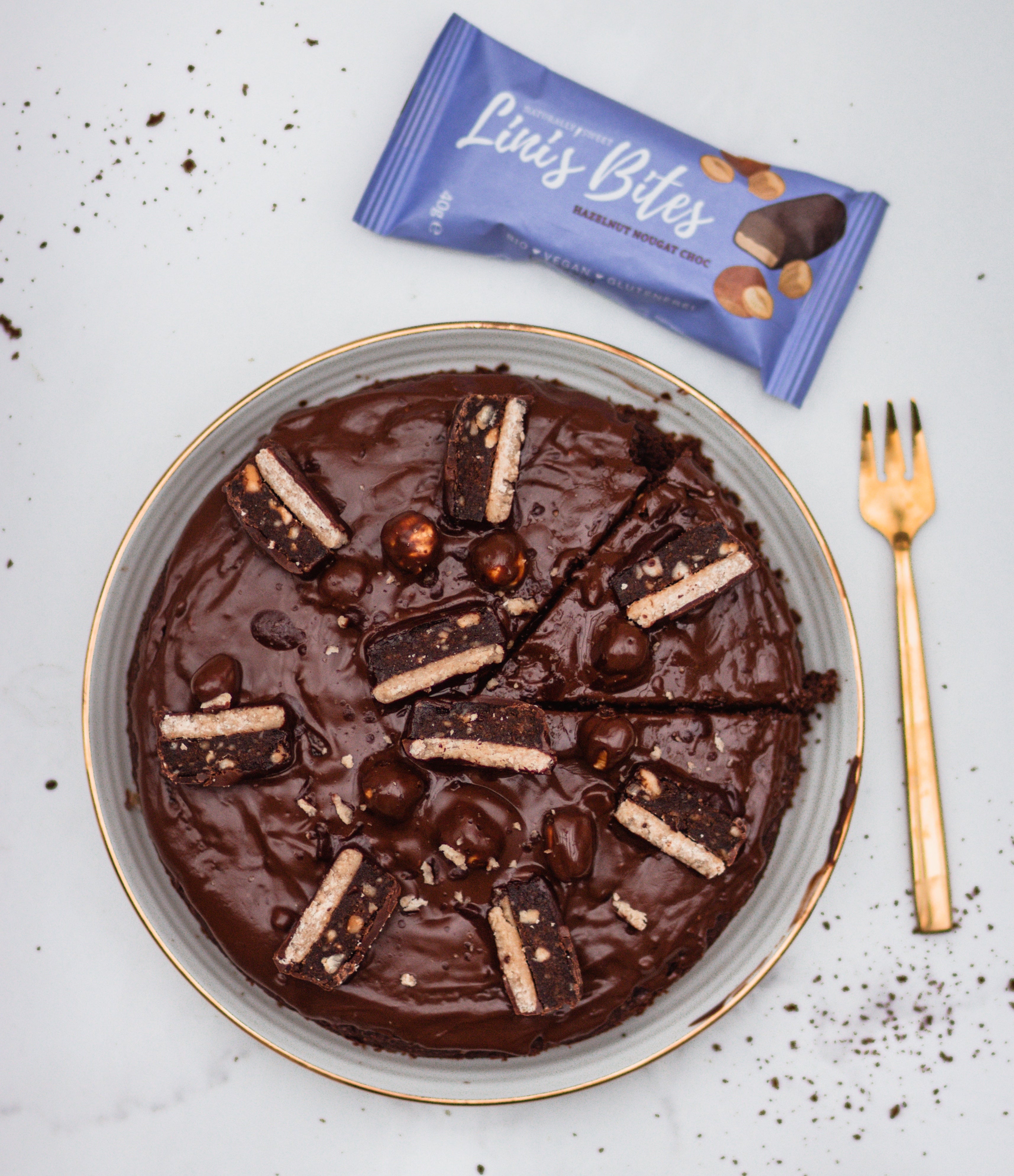 Hazelnut Brownie Tarte – Linis Bites